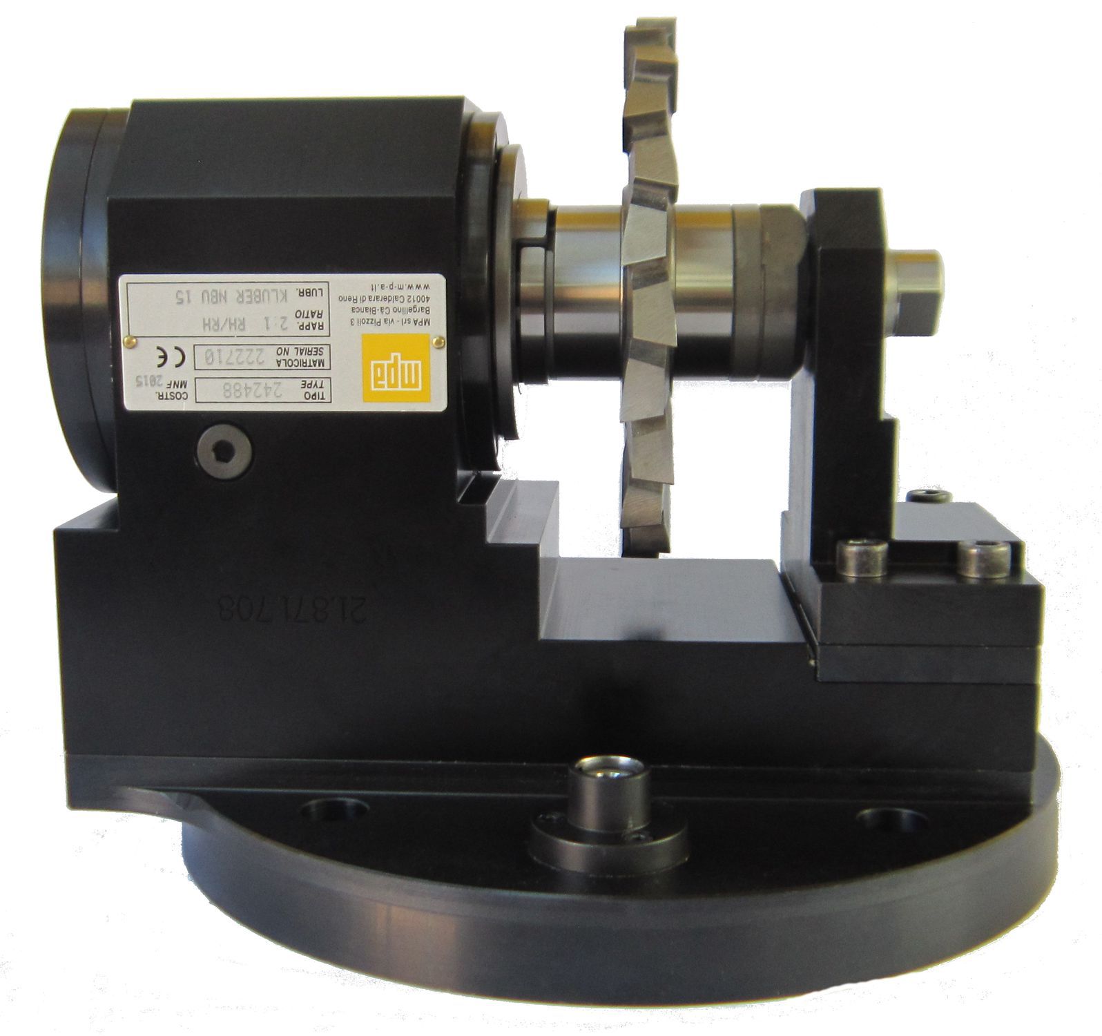 Angle milling head - MPA srl - single-axis / flange-mounted