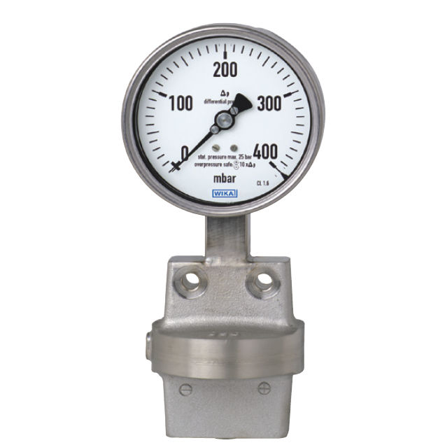 Differential pressure gauge - 73 series - WIKA Alexander Wiegand SE & Co. KG - analog / dial ...