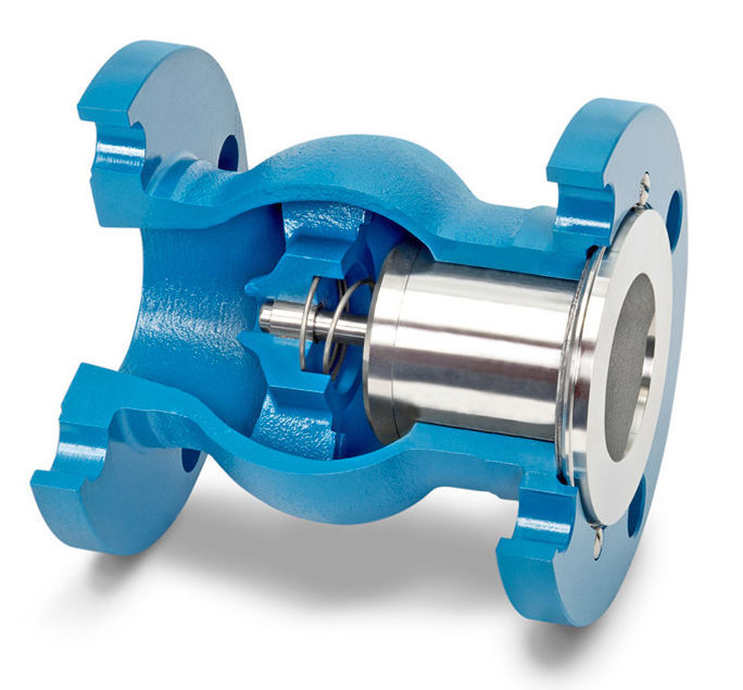 Disc check valve - GLC® - DFT Inc. - flange / stainless steel / spring