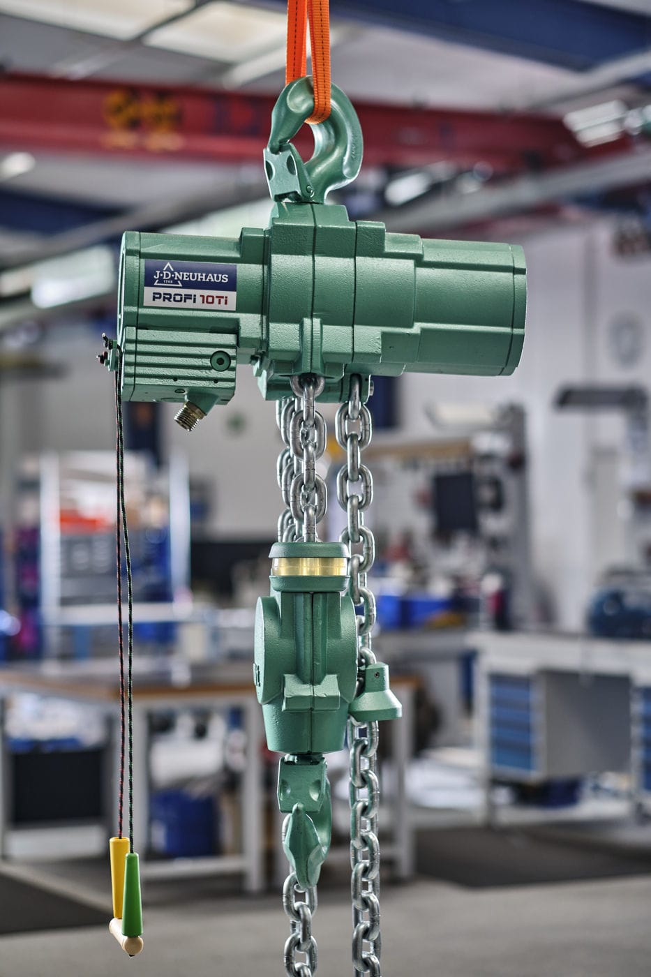 Pneumatic chain hoist - PROFI - J.D. Neuhaus - heavy-duty / low ...