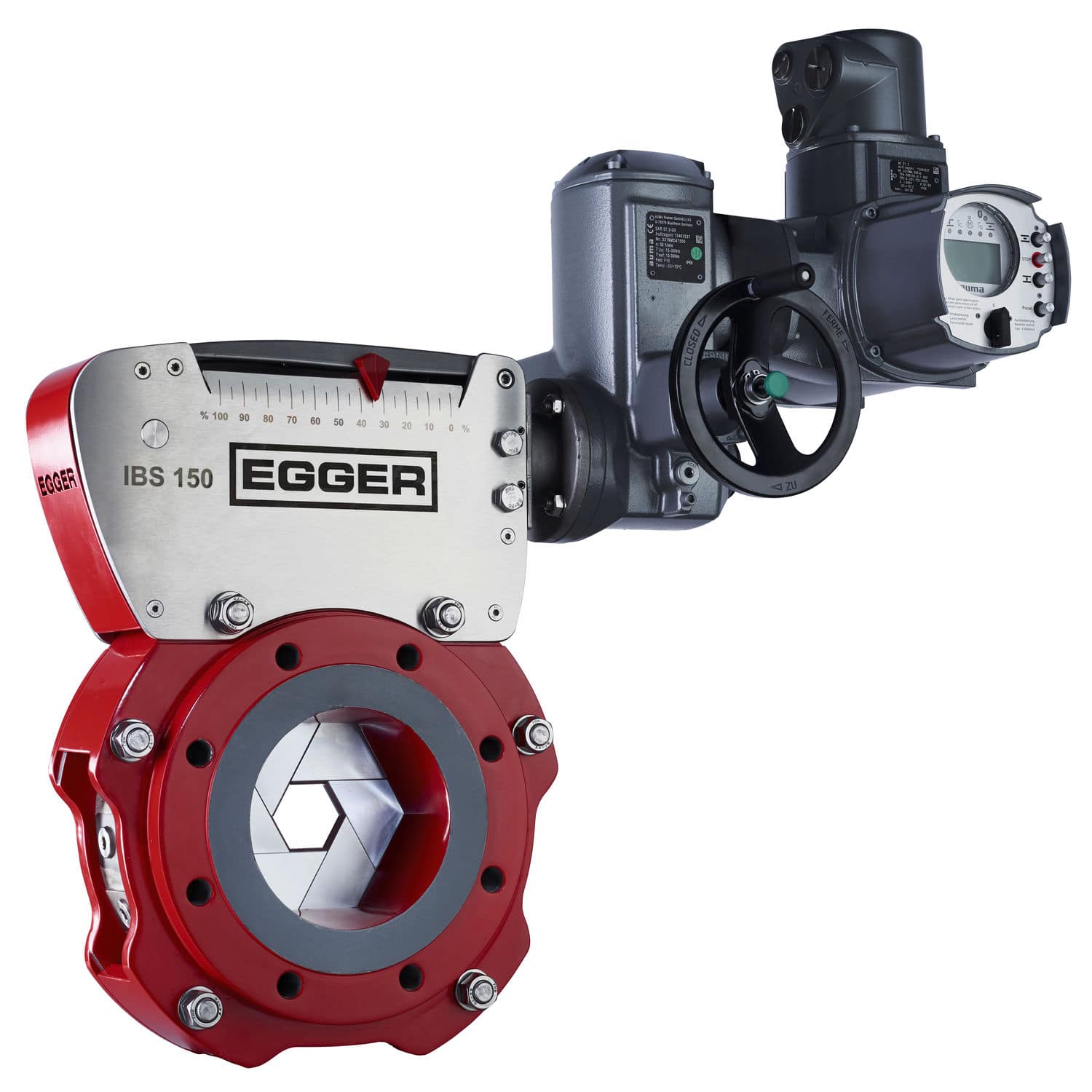 Iris® valve - IBS - Emile Egger & Cie SA - with handwheel / pneumatic ...