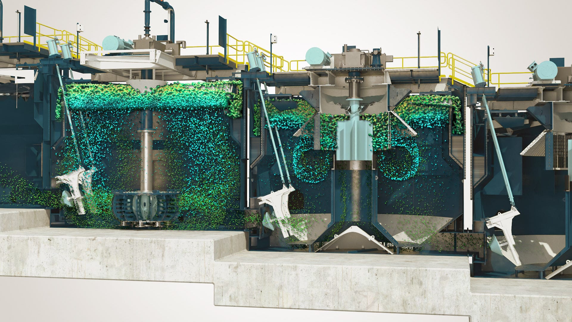 Flotation machine - mixedROW™ - FLSmidth Dorr-Oliver Eimco