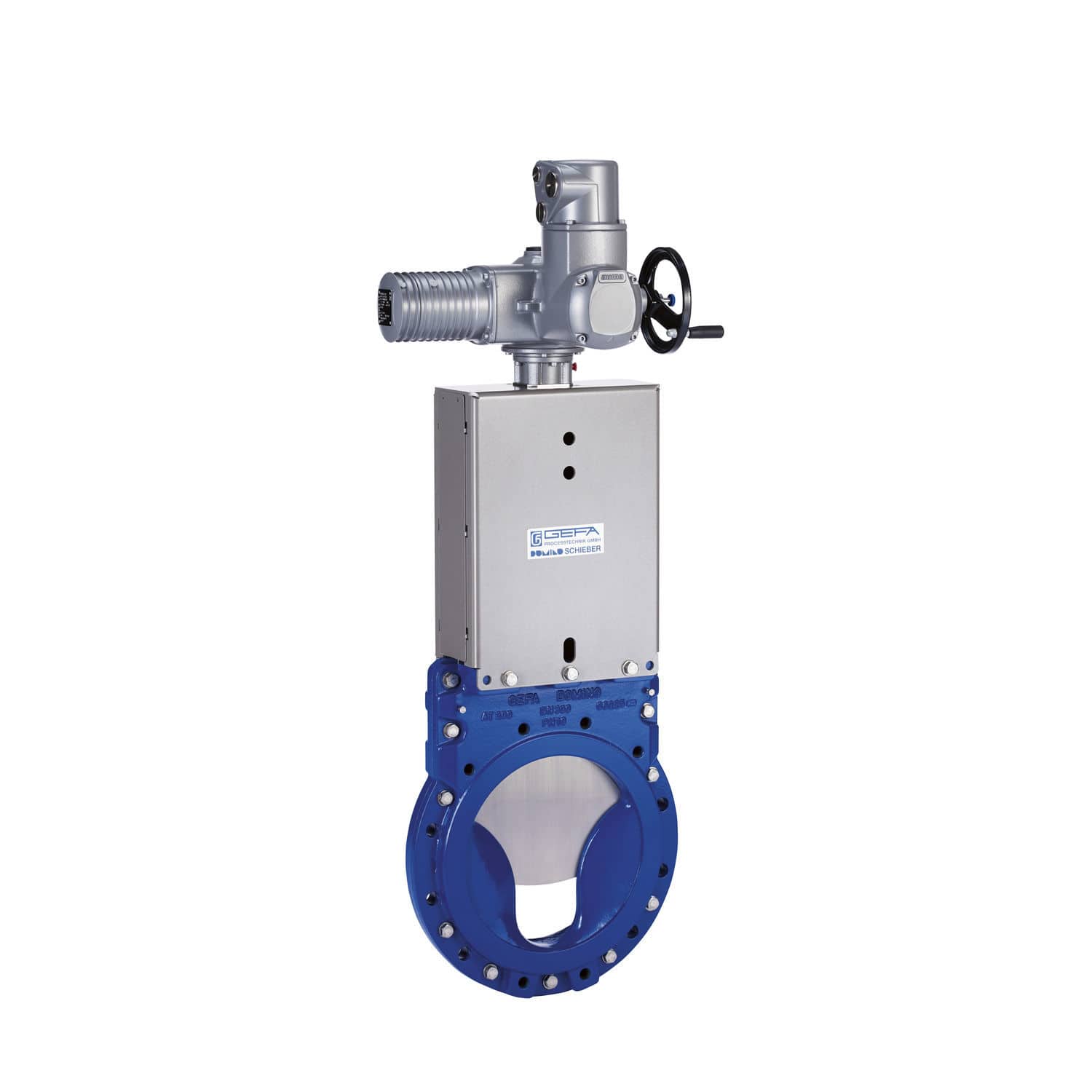 Knife gate valve - AT 200 R - GEFA Processtechnik - with handwheel ...