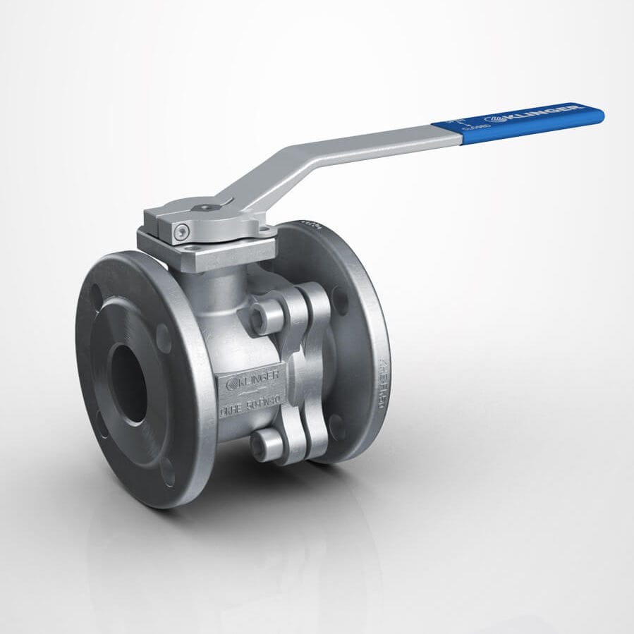 Ball valve - KHE series - KLINGER - 2-piece / modular / seat