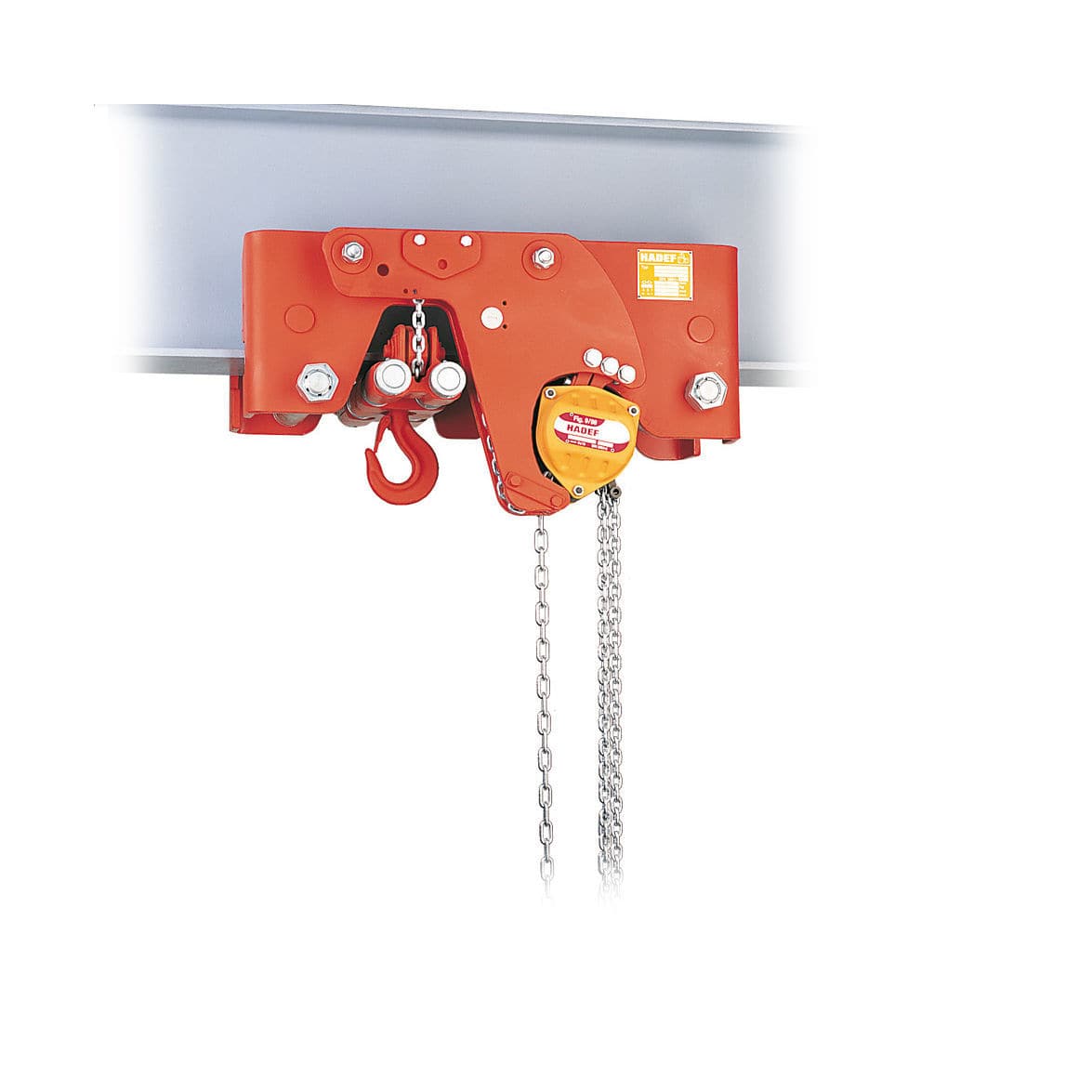 Manual chain hoist - 29/12 H - HADEF - trolley