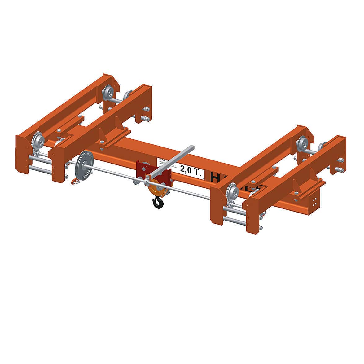 Single-girder overhead travelling crane - EDHH - HADEF - hanging