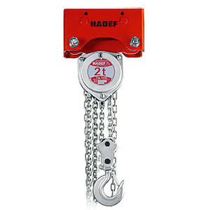 Hand chain hoist - 23/09 HR - HADEF - compact / trolley