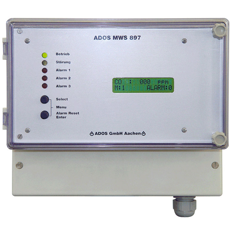 Multi-channel gas detection control unit - MWS 897 - ADOS GmbH, Mess ...