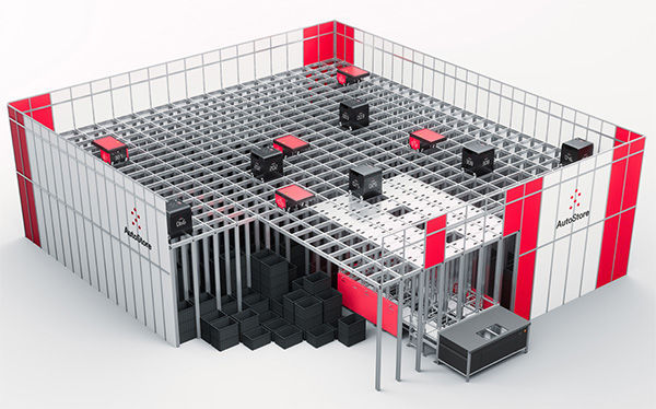 Warehouse automated storage and retrieval system - AUTOSTORE™ - Fives ...