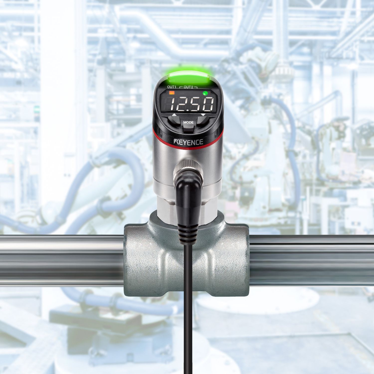 4-20 mA pressure sensor - GP-M series - KEYENCE - for gas / for liquids ...