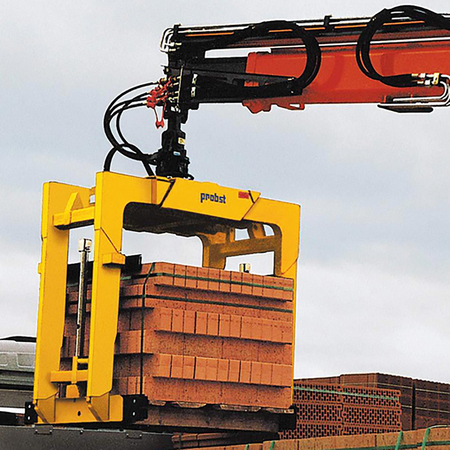 Block lifting clamp - AKZ-H-UNIGRIP - Probst GmbH - vertical / hydraulic