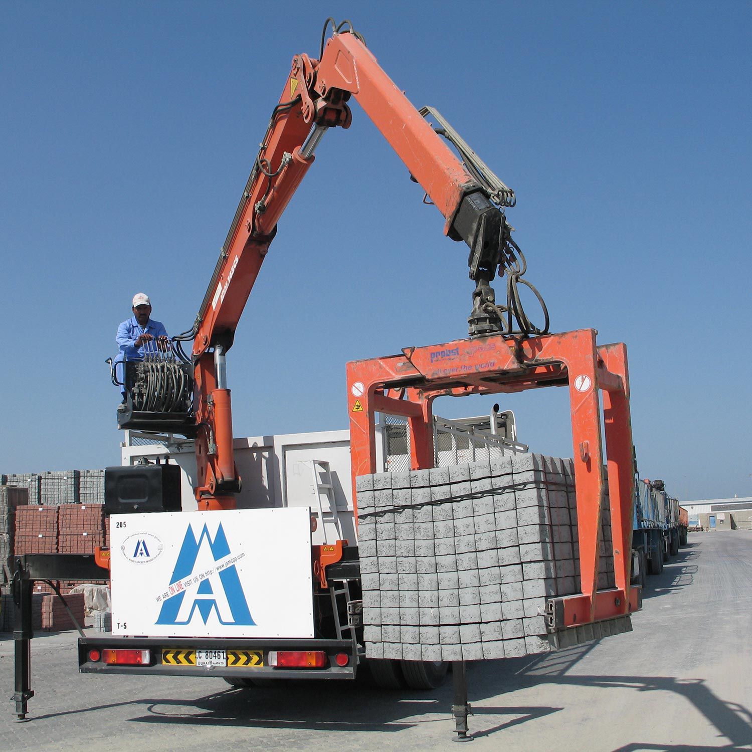 Block lifting clamp - AKZ-UNIGRIP series - Probst GmbH - vertical ...