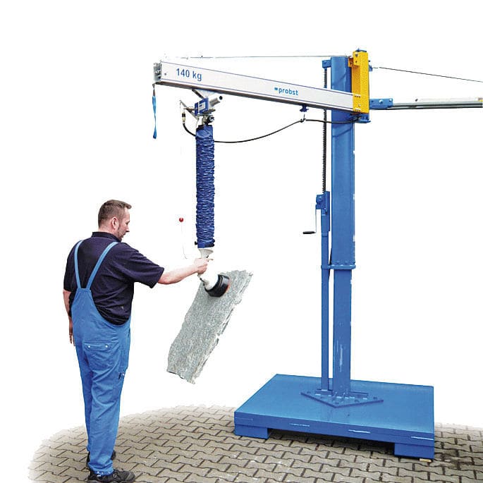 Paver vacuum tube lifter - VACUSPEED VXS series - Probst GmbH - for slabs