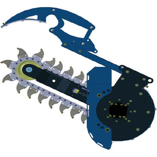 Chain trencher - MT600 - Auger Torque Europe Ltd. - for excavators ...