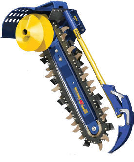 Chain trencher - XHD series - Auger Torque Europe Ltd. - for loaders ...