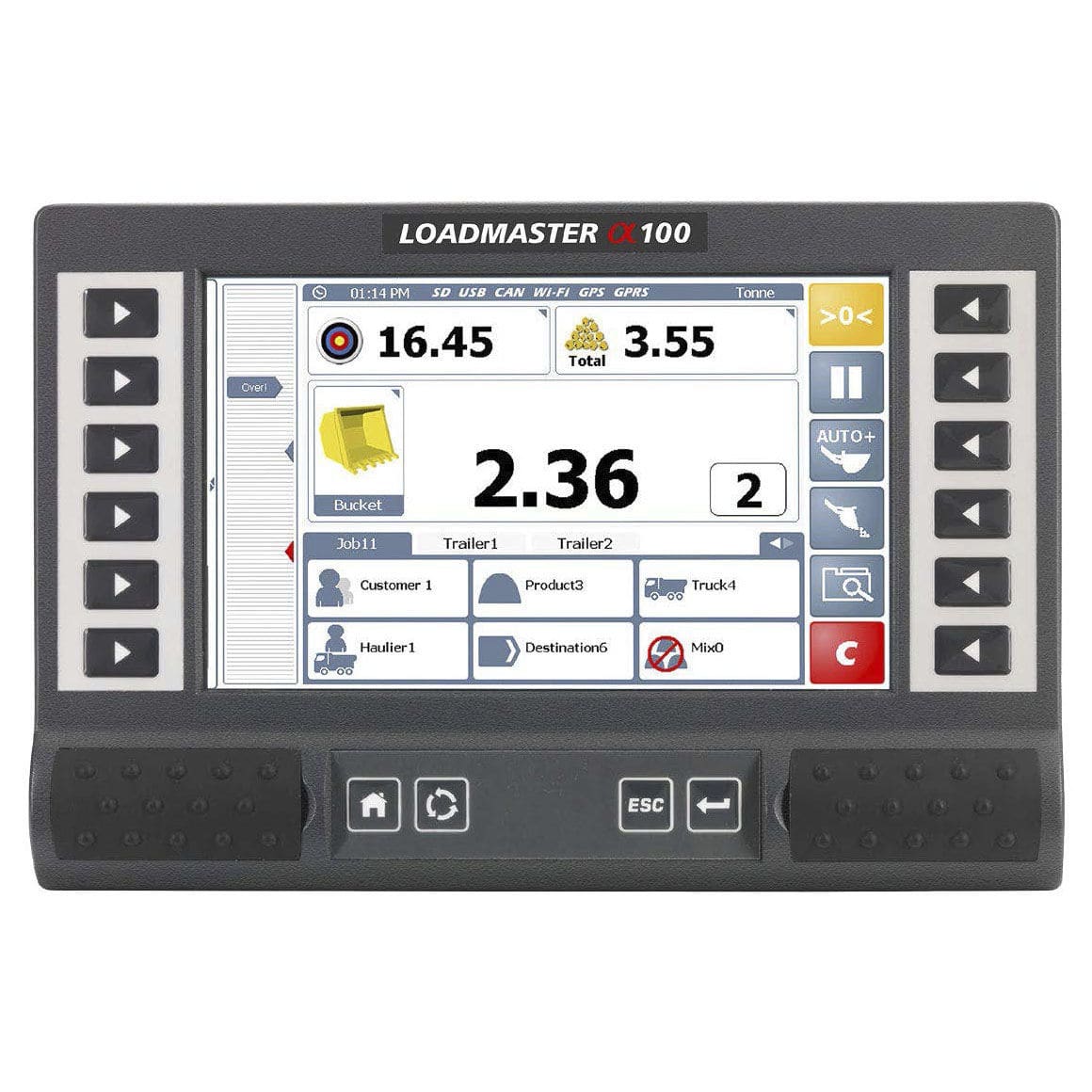 On-board weighing system - Loadmaster α100 - RDS Technology Ltd.