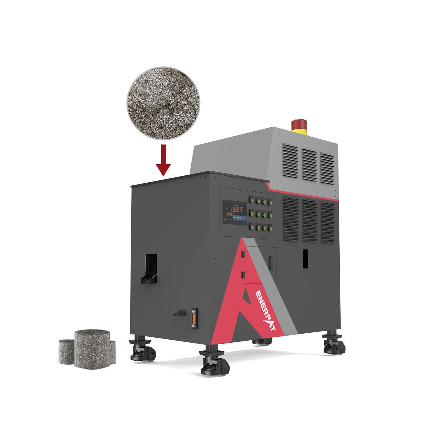 Metal chip briquetting machine - BM-570 - ENERPAT AMERICA - for waste ...