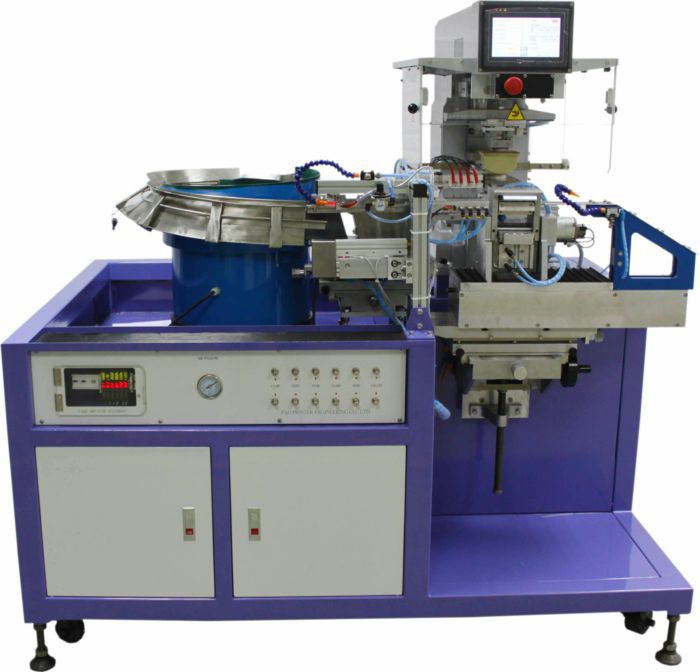Pad printing machine with closed ink cup - EASY-S1GOLF - LC Printing ...