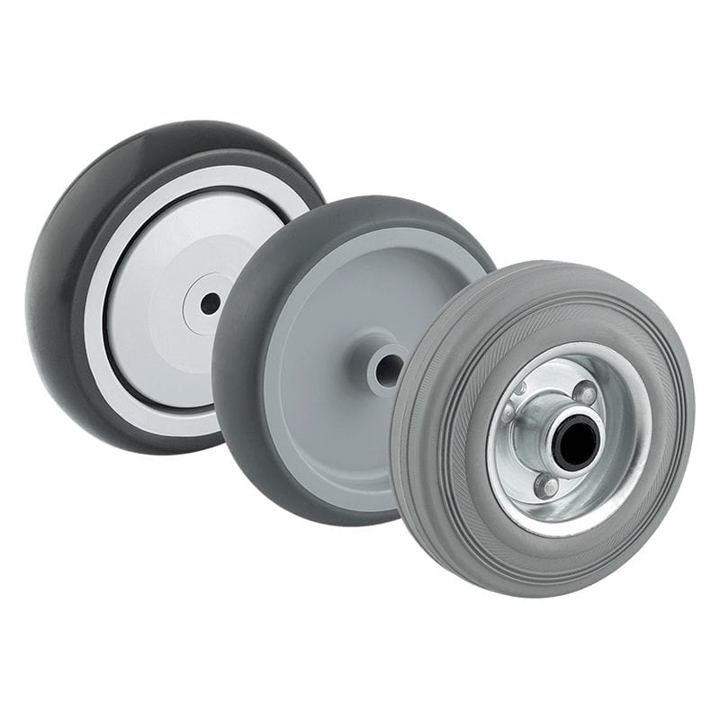 Wheel with solid tire - PURETECH series - TENTE ® - rubber / non-marking