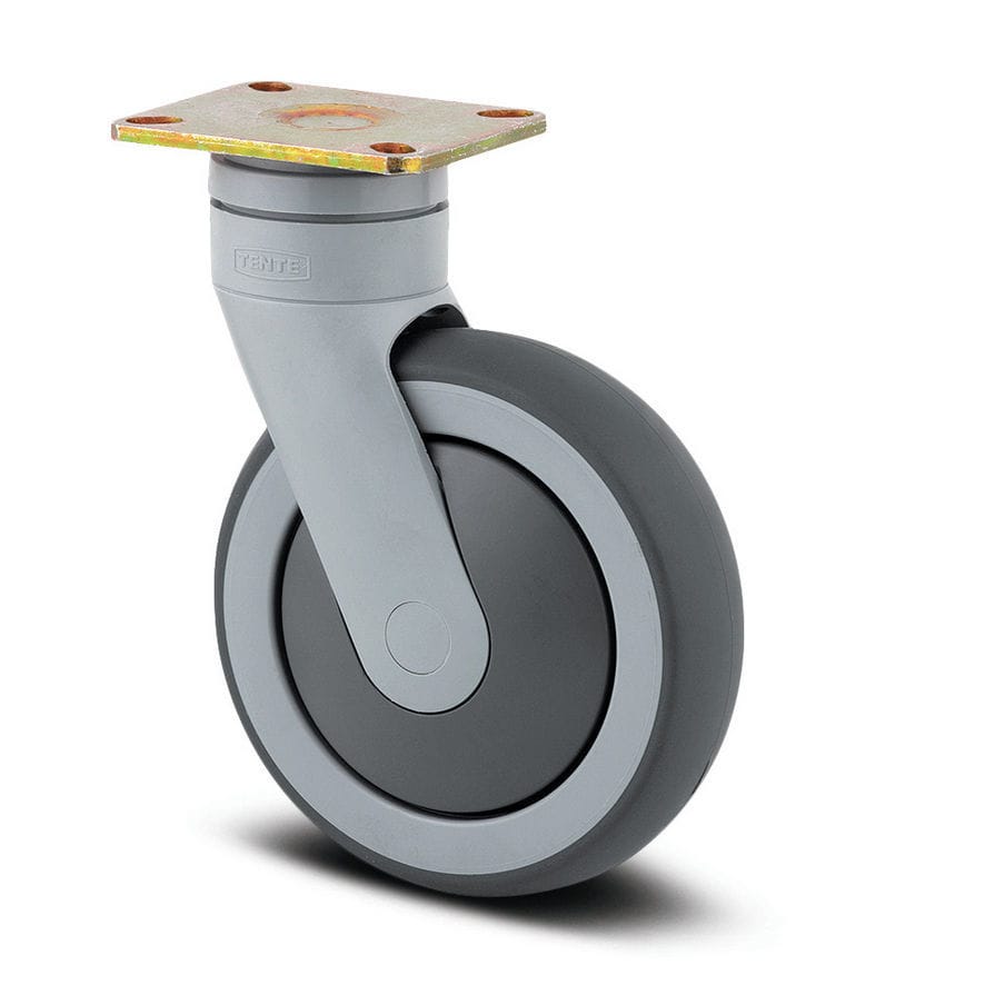 Swivel caster - ICS - TENTE ® - base plate / stainless steel