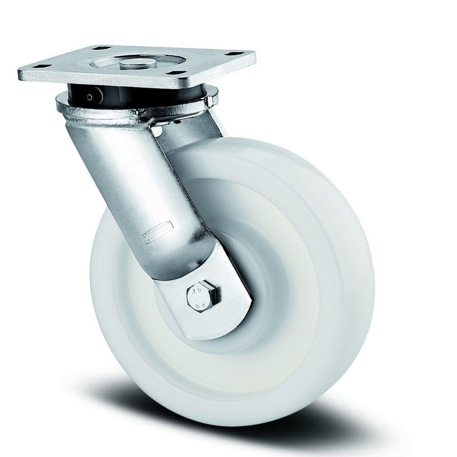 Fixed caster - Kappa - TENTE ® - base plate / steel / polyurethane