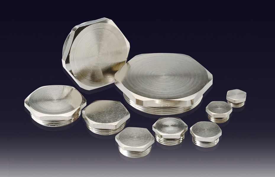 Hexagonal plug - DPM-P series - BOXCO Inc. - threaded / nickel-plated ...