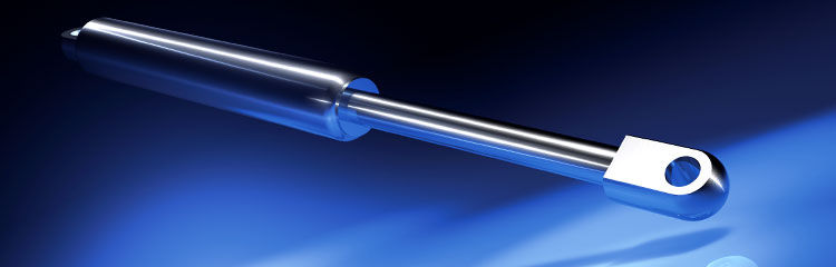 Stainless steel gas spring - BANSBACH easylift - for industrial use