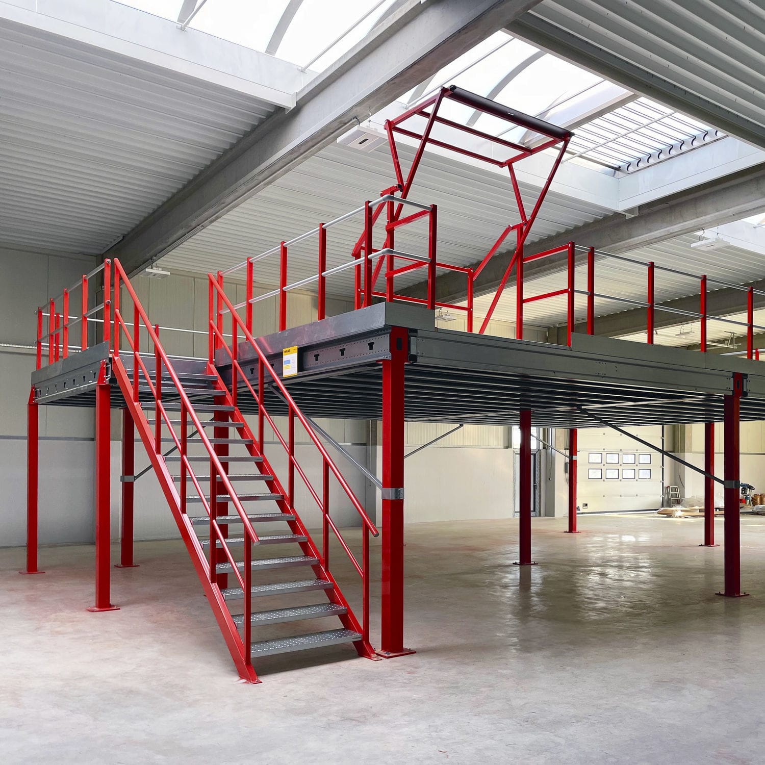 Custom-made industrial mezzanine - TECRO - with racking system / multi ...