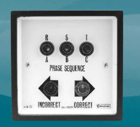Phase sequence indicator - Meagacon AS - LED / panel-mount