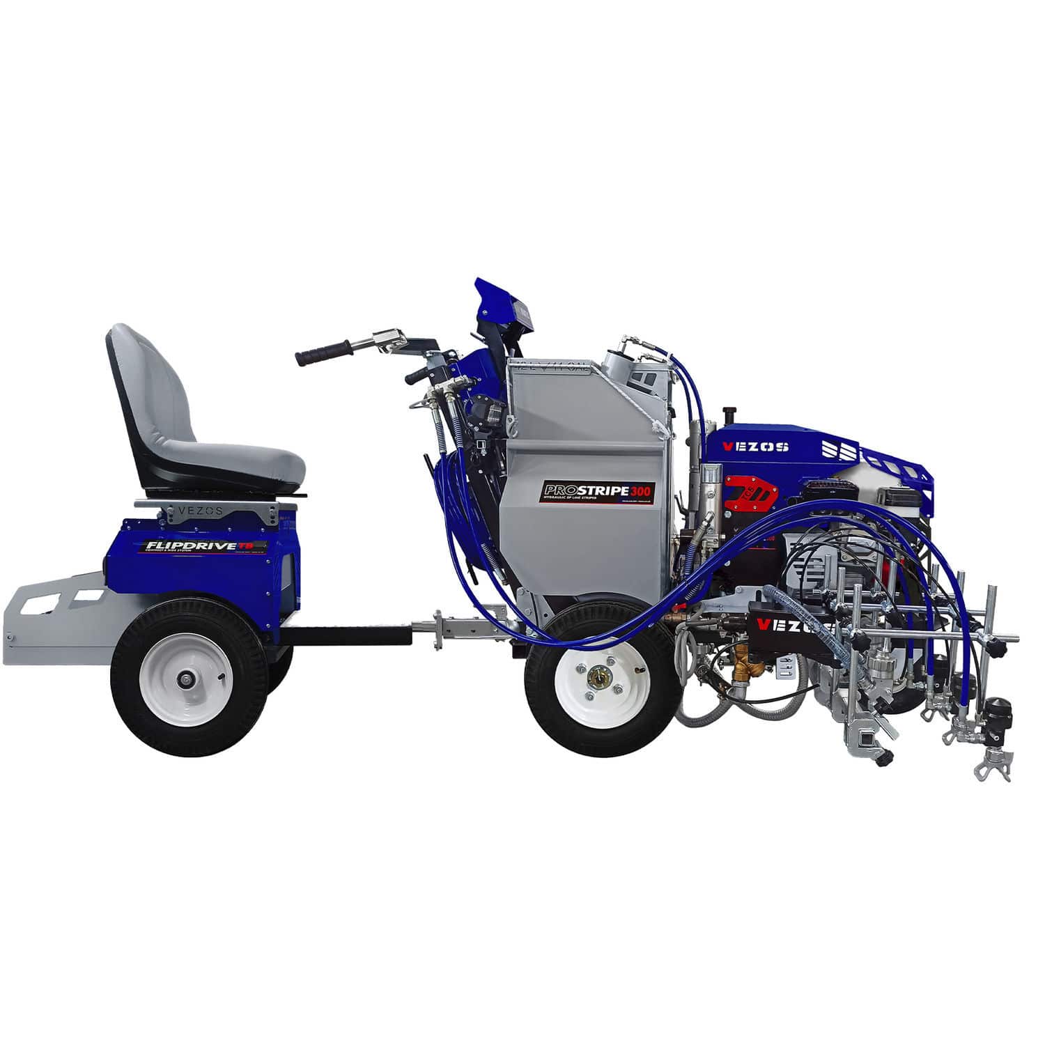 Road paint striping machine - PROSTRIPE 300 SP - VEZOS - hydraulic ...