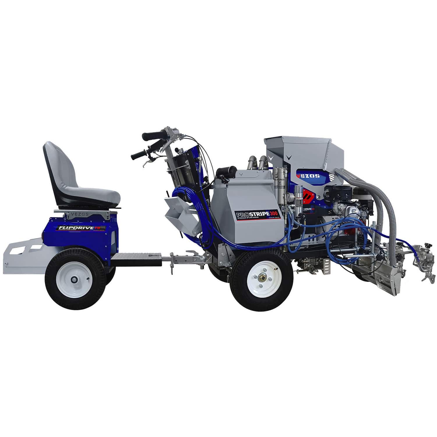 Road paint striping machine - PROSTRIPE 300 DC FLIPDRIVE - VEZOS ...