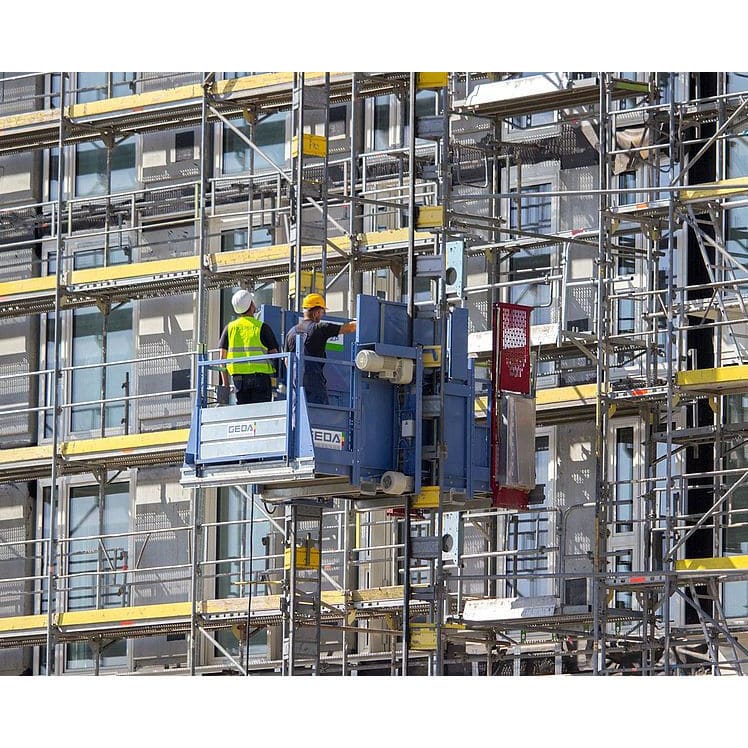 Twin-mast mast climbing work platform - 1500 Z/ZP - GEDA GmbH