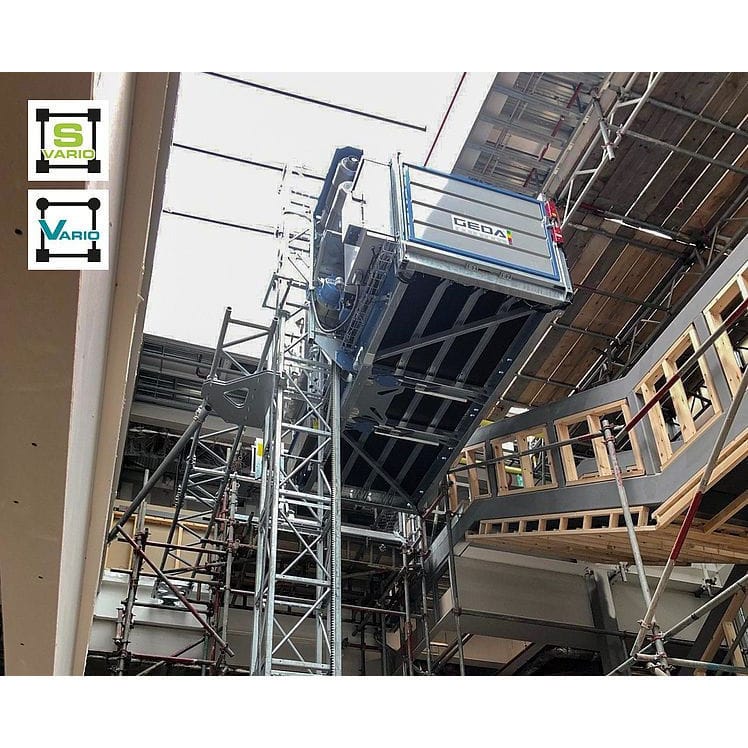 Single-mast mast climbing work platform - 2500 Z/ZP - GEDA GmbH