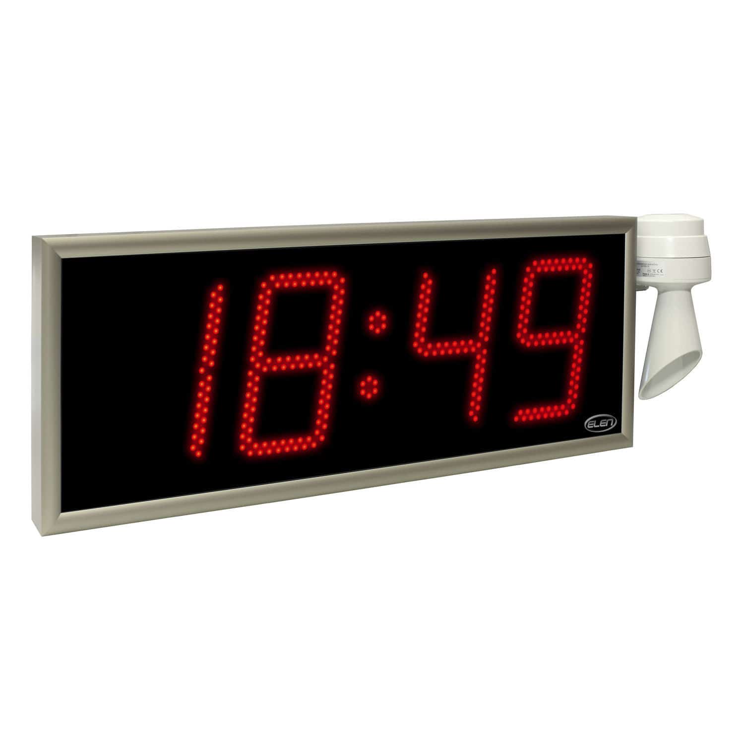 Digital clock - NDC 160/4 R L20 - ELEN, s.r.o. - LED / synchronized / NTP