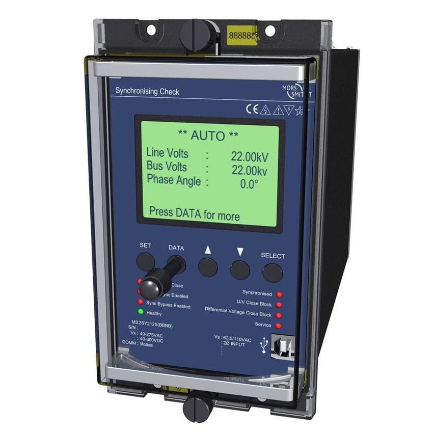 Synchronization monitoring relay - MS2SY212-S - Mors Smitt BV - phase ...