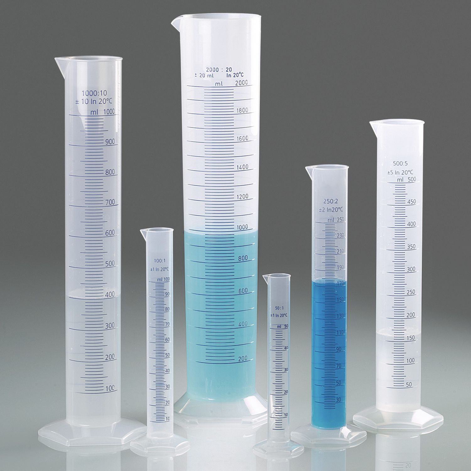 PP graduated cylinder - 7503 series - Bürkle - translucent