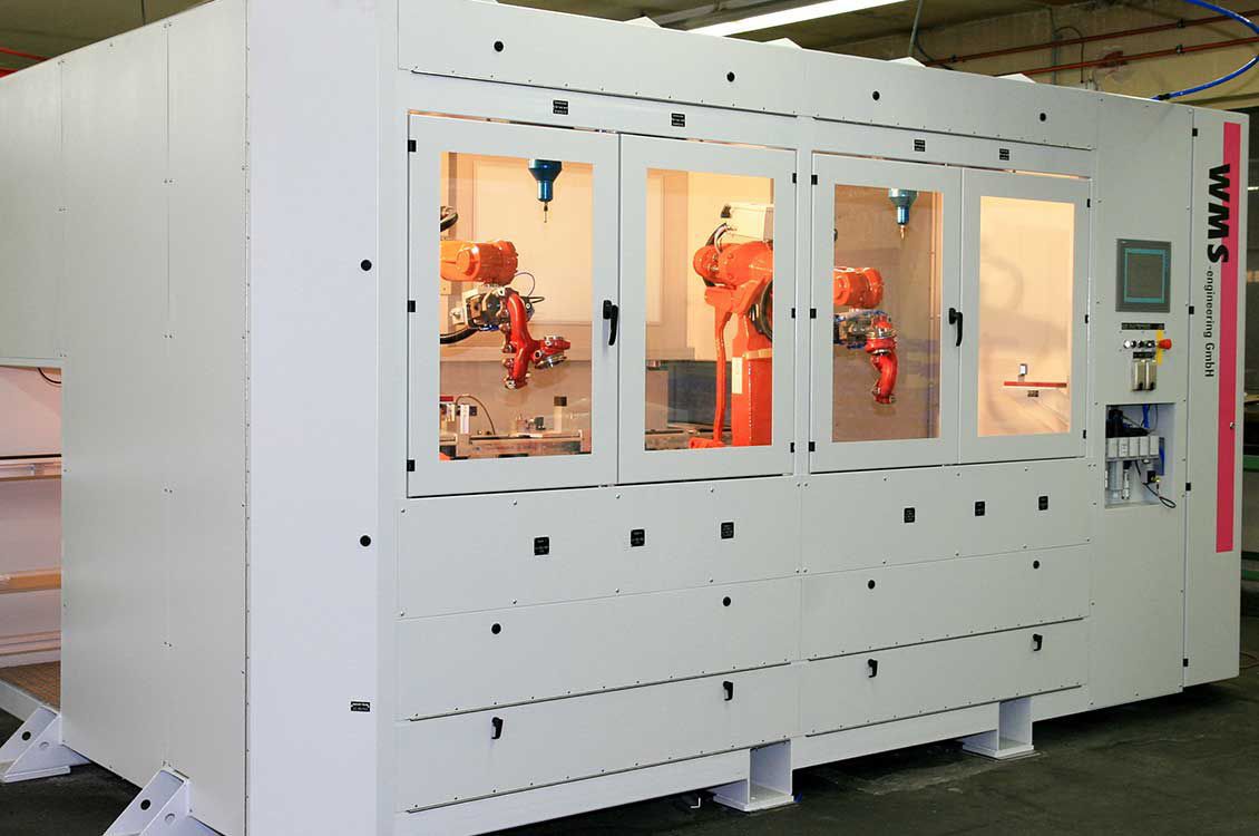 Robotic deburring cell - W10 Twin - WMS-engineering Werkzeuge-Maschinen ...