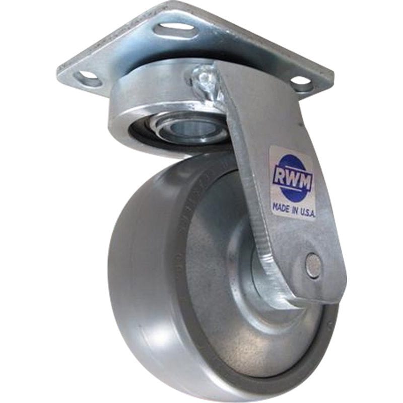 Swivel caster - RK 48 - RWM Casters - base plate / polypropylene / zinc ...