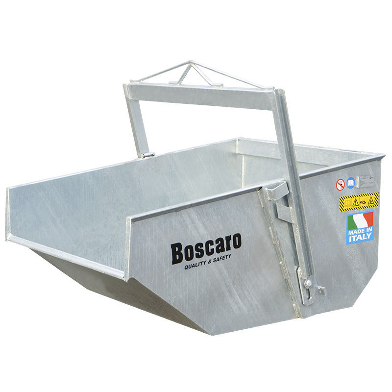Galvanised steel self-discharging boat skip - A-DZN series - Boscaro s ...