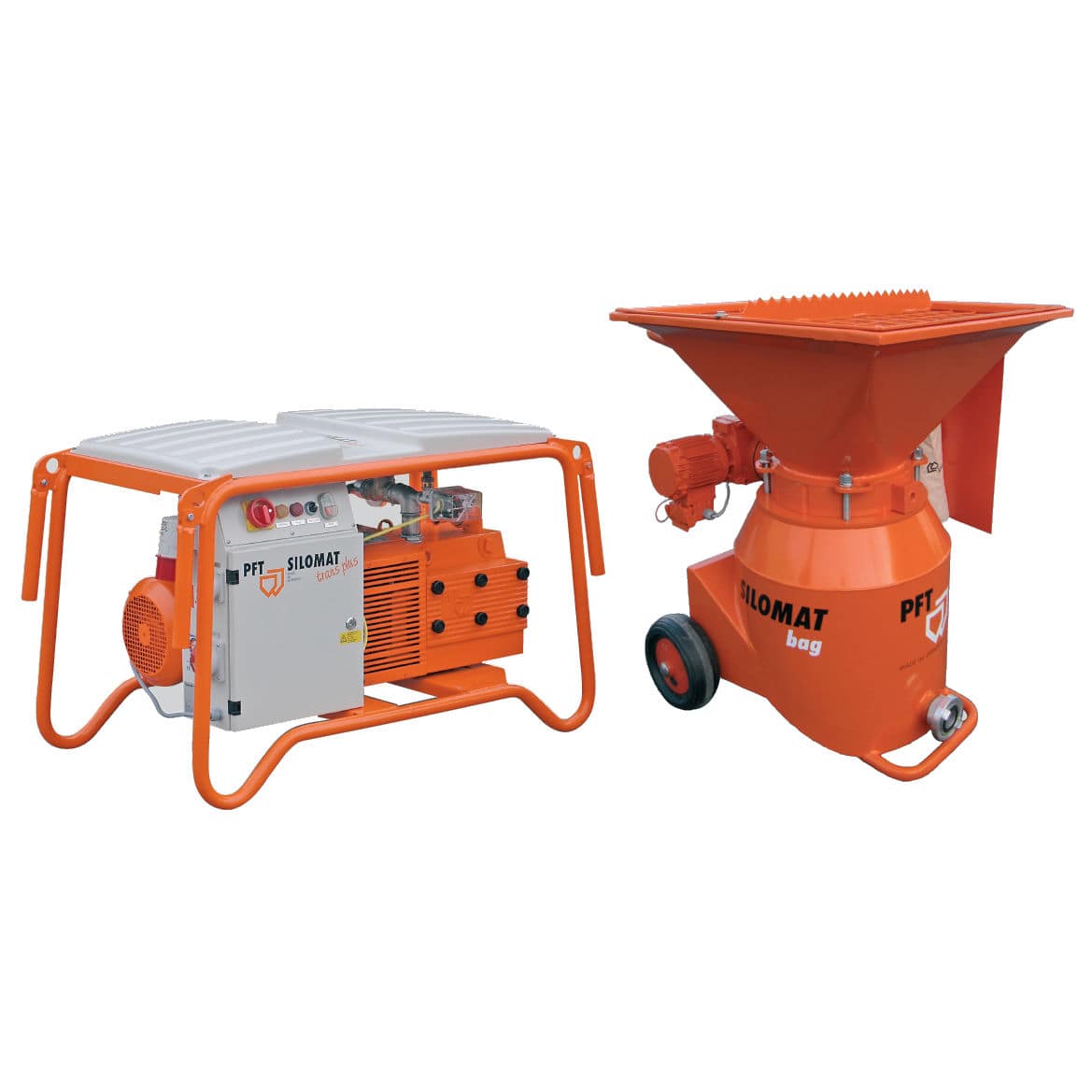 Mobile pneumatic conveying system - SILOMAT trans plus bag - Knauf PFT ...