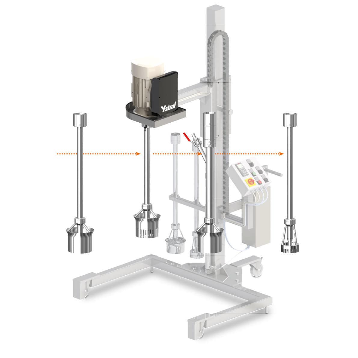 High-shear mixing head - X series - ystral gmbh maschinenbau ...