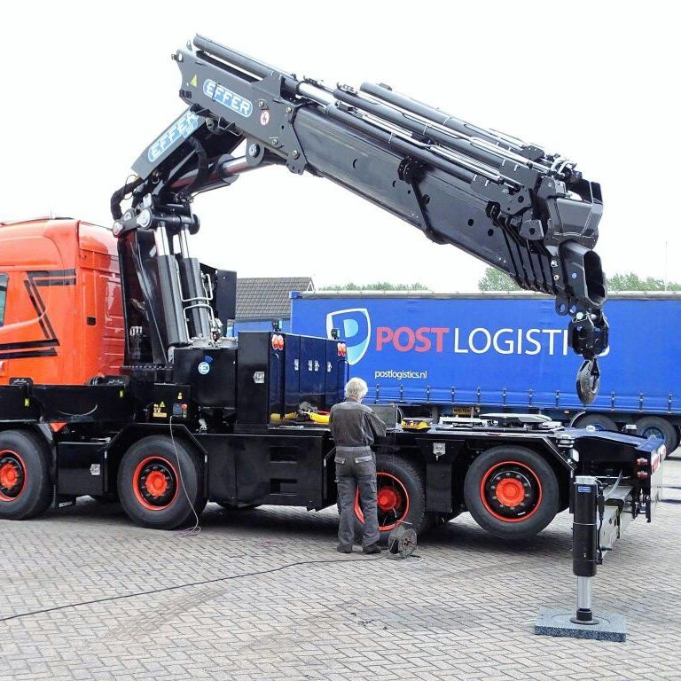 Truck-mounted crane - 1255 - Effer S.p.a - folding / for hazardous ...