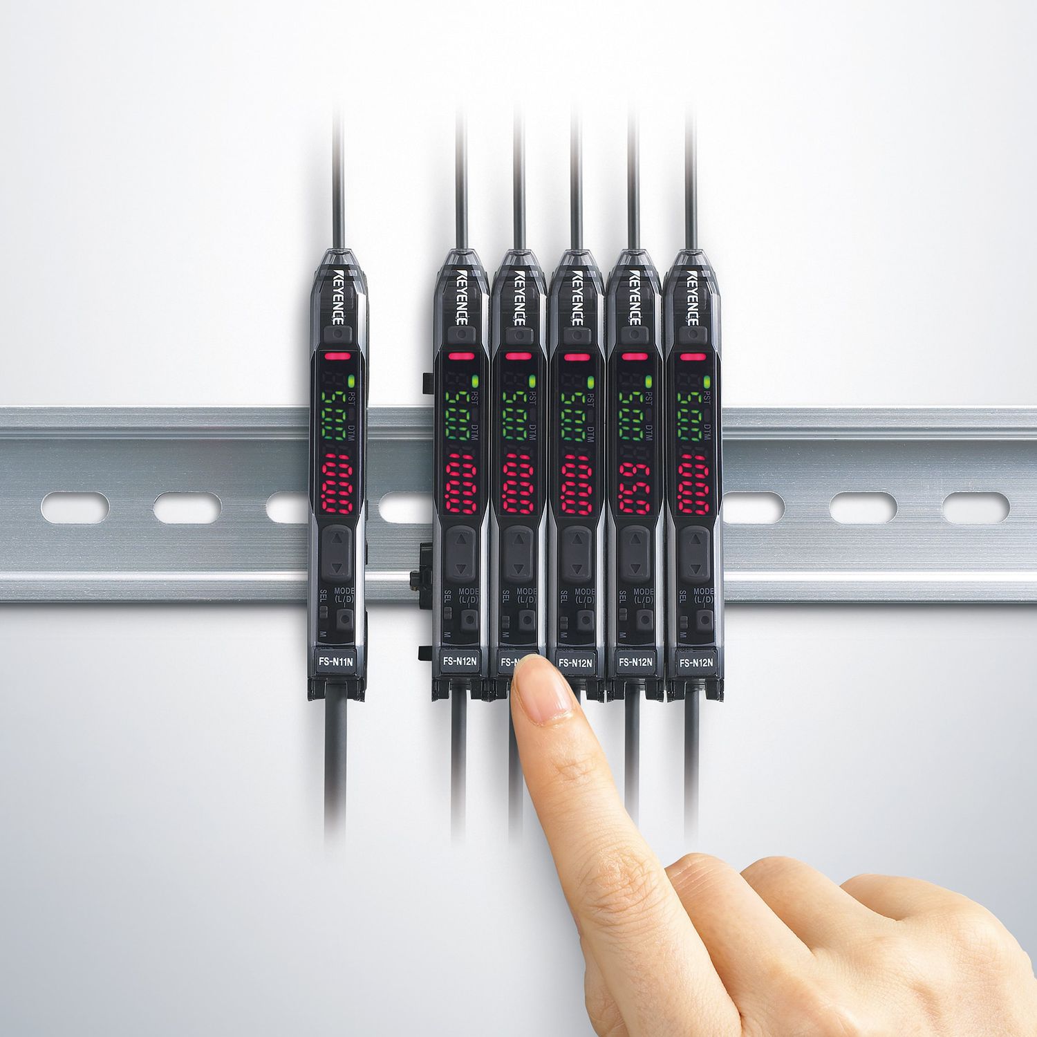 Fiber optic amplifier - FS-N series - Keyence - signal / digital / high ...