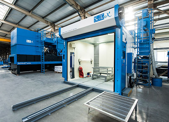 Pressure blast room - Cabilux Zirblast - SciTeeX - manual / stainless steel