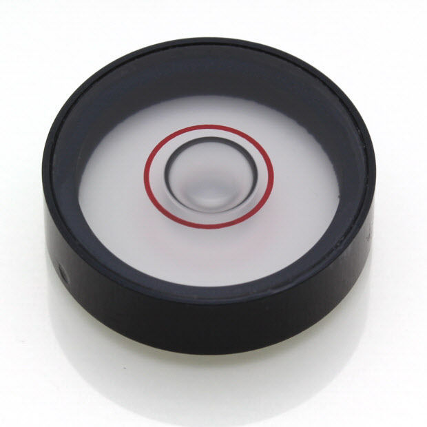 Bullseye level vial - Level Developments Ltd - round / built-in