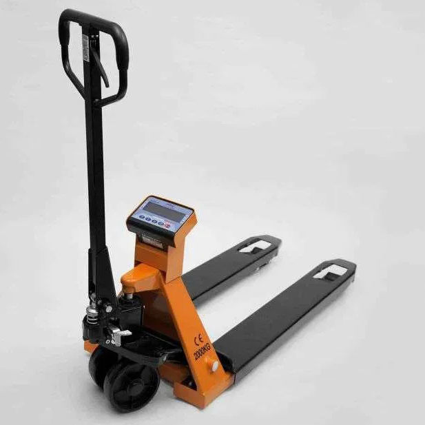 Scale pallet truck - I Bilanciai Srl - hand / battery-powered / stand-on