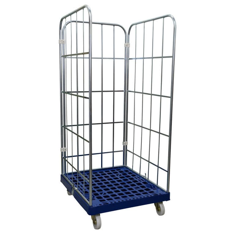 Multipurpose roll container - MRP070816-3S-BL - Arcawa GmbH - wire mesh ...