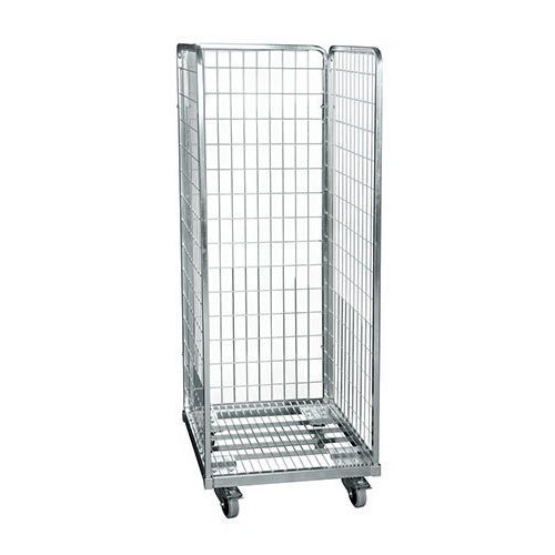 3-panel roll container - MRE060616-3S - Arcawa GmbH - wire mesh