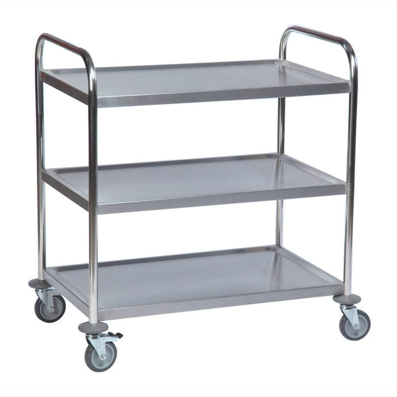Transport cart - AKM 60355 - Arcawa GmbH - stainless steel / 3 levels ...