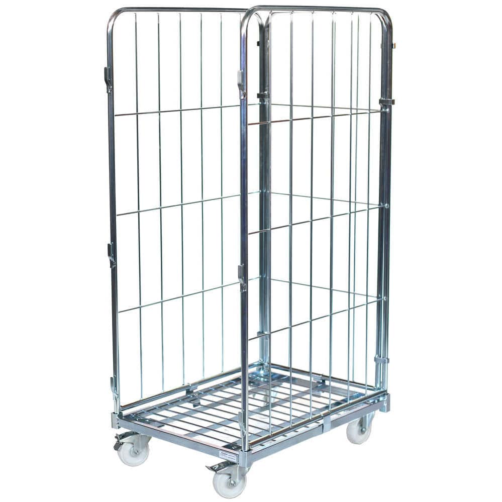 Shelf roll container - MR060815-3S - Arcawa GmbH - wire mesh / 3-panel